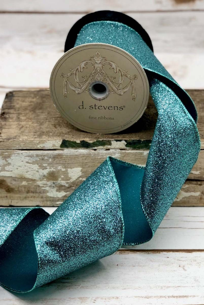 Wired Ribbon Teal